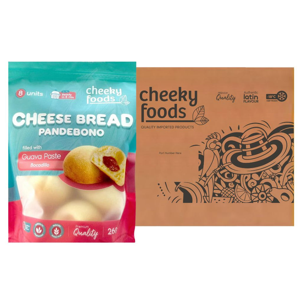 Frozen Pandebono Cheese Bread with Guava Box (12 x 260g) – Cheeky Foods