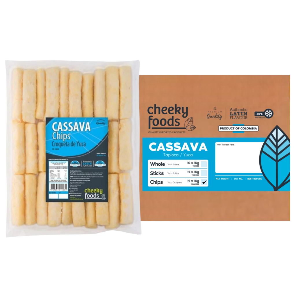Frozen Cassava Croquette Chips (12 x 1Kg) – Cheeky Foods