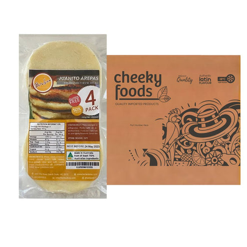 Frozen Juanito Cheese Arepa Berbeo Box (15 x 440g) – Cheeky Foods