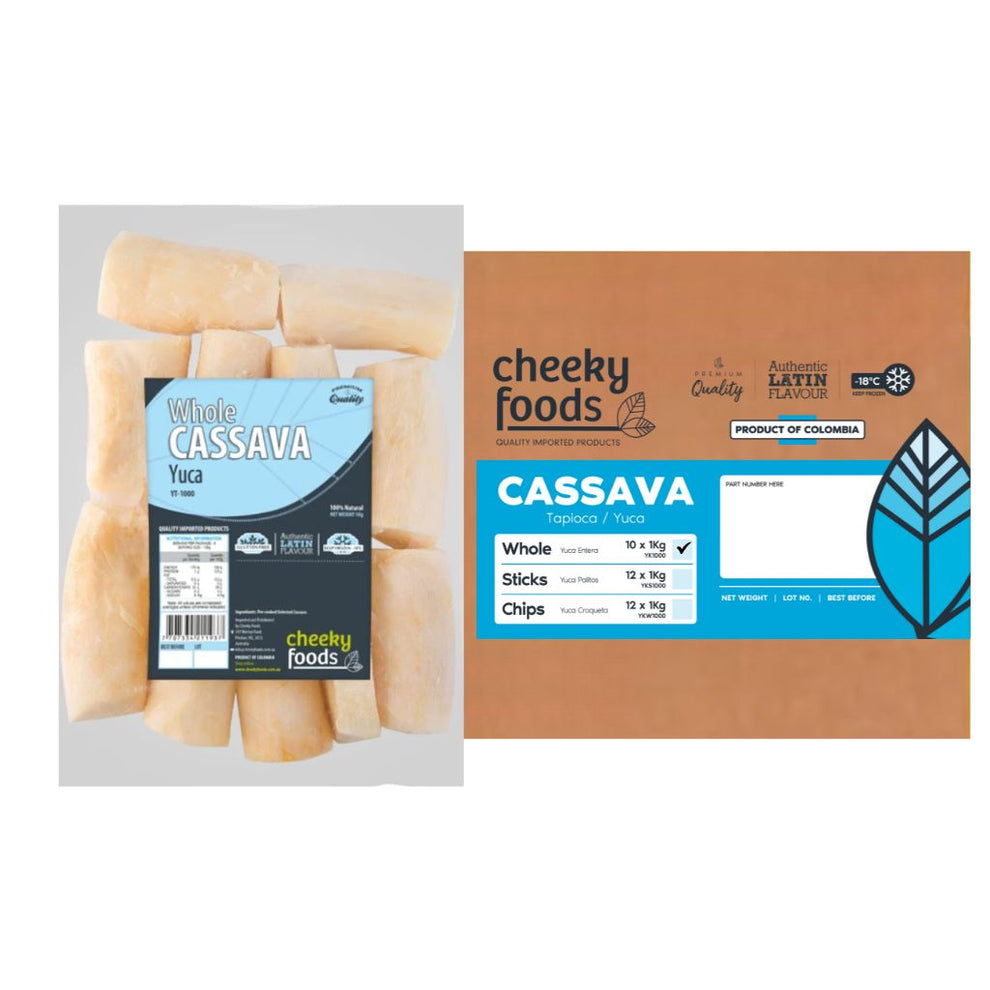 Frozen Whole Cassava Box (12 x 1Kg) – Cheeky Foods