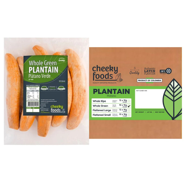 Frozen Whole Green Plantain Box (10 x 1Kg) – Cheeky Foods