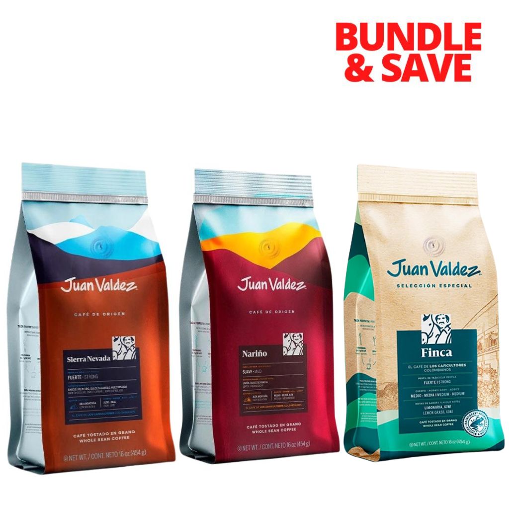 COMBO Juan Valdez Gourmet Beans Colombian Coffee (454g x 3) – Cheeky Foods