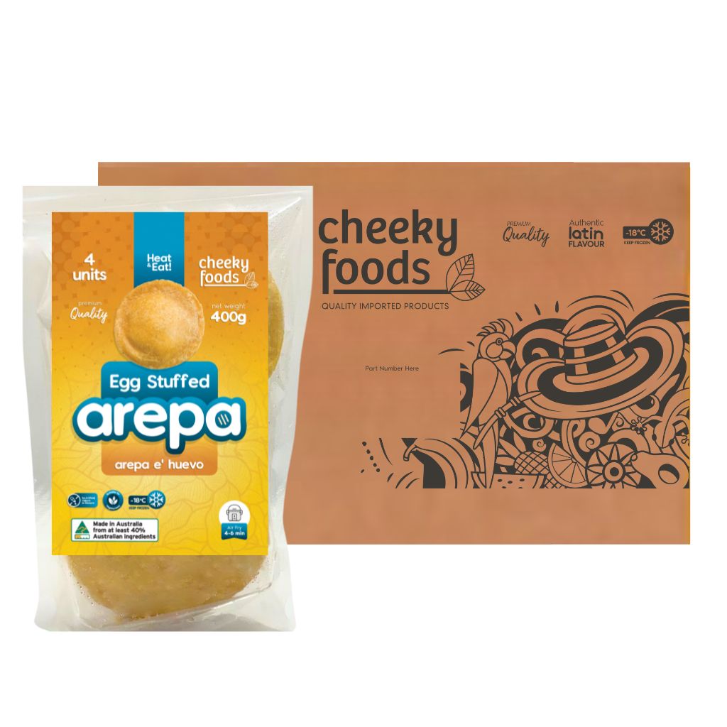 Frozen Arepa e' Huevo Egg Stuffed Arepa Box (8 x 400g) – Cheeky Foods
