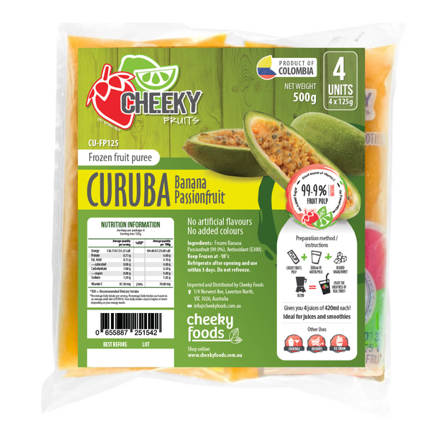 Frozen Curuba Fruit Pulp x 4 (500g) – Cheeky Foods