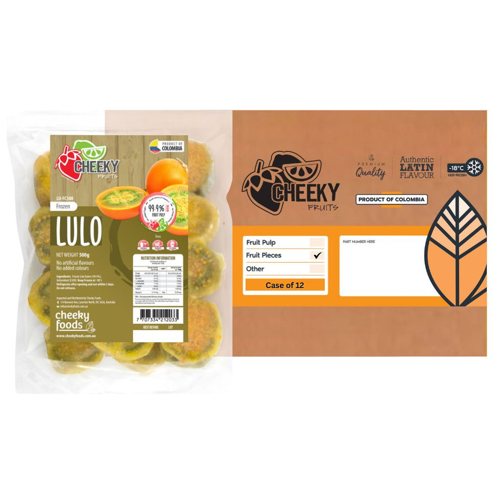 Frozen Lulo Halves (500g) – Cheeky Foods
