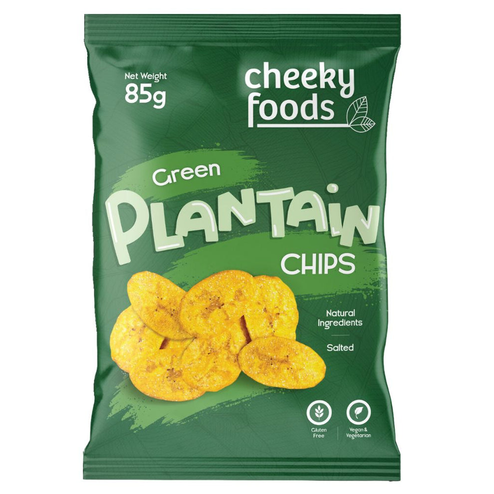 Natural Green Plantain Chips Cheeky Foods (85g)
