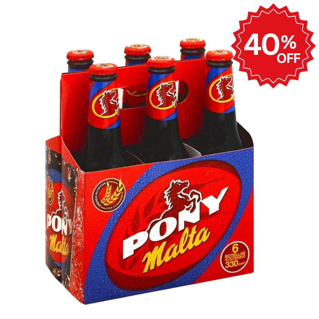 Pony Malta Malt Soft Drink - Six Pack (330 ml) – Cheeky Foods
