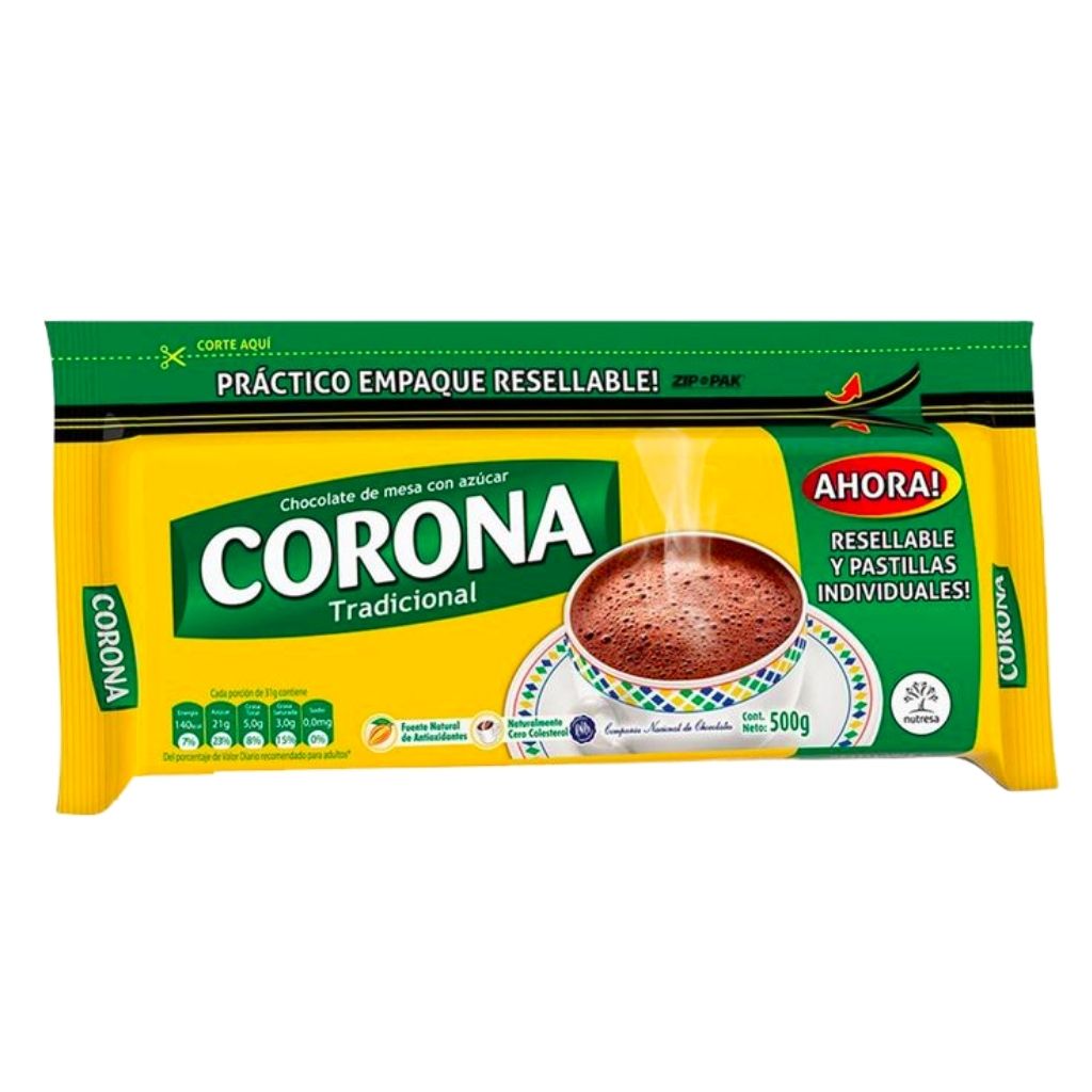 Corona Traditional Hot Chocolate Bar (500g) – Cheeky Foods