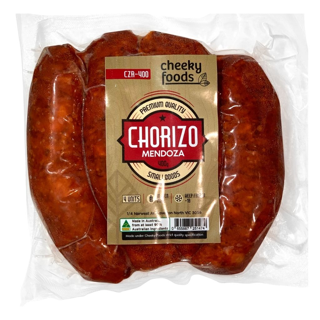 Chorizo Mendoza Cheeky Foods Pack of 4 (400g)