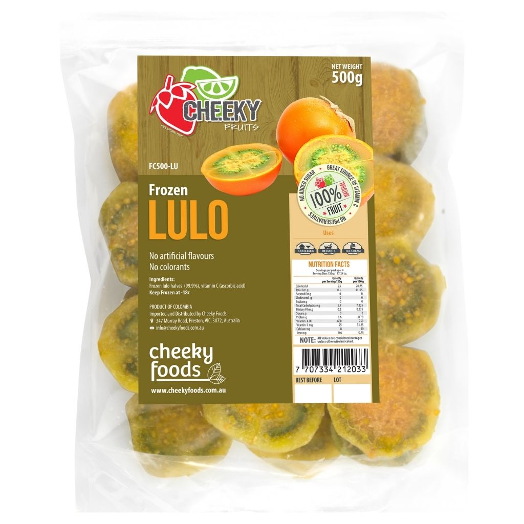 Frozen Lulo Halves Cheeky Fruits (500g) – Cheeky Foods
